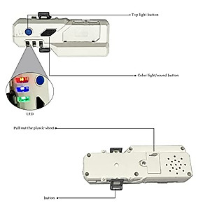 Gytobyte Bey Spinning Top Launcher and Handle Set, with Sound and Light Handle and Shock Absorber