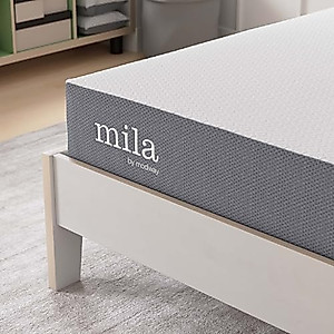 Modway Mila 8" Twin Mattress - Firm 8 Inch Memory Foam Mattress - 10-Year Warranty