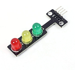 Adeept 5PCS Mini Traffic Light LED DC 5V 5mm Display Module for Arduino Creative DIY Project Kit, Raspberry Pi, Traffic Light for Traffic System Model