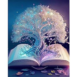 Tree of Life Cross Stitch Kits for Adults - Stamped Crossstitching Kits Preprinted 11 Count Cross-Stitch Kit for Beginner, 11CT Prestamped Easy Pattern Needlepoint Kits Crafts for Decor 11.8x15.7inch