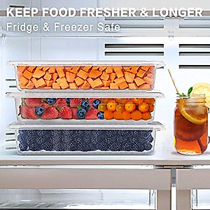 SILIVO Produce Saver Containers for Refrigerator (3 Pack) - 2.5L Fruit Storage Containers for Fridge, Vegetable Storage Containers with Drain Tray Keep Fresh for Veggie, Fruit, Lettuce and Salad