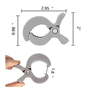 MILE 8 Pack Color Mixing Stroller Clips Pegs to Hook Muslin and Toys Seat Cover Blanket Clips Plastic Universal Clip