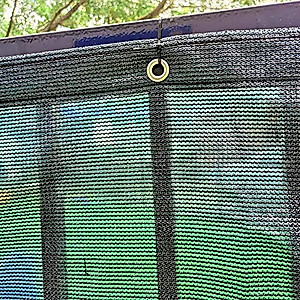 ZRSWV 3ft x 16.4ft Heavy Duty Privacy Screen Fence, Shade Cloth Windscreen Mesh Fabric with Grommet, Shading Rate 95% with Free Zip Ties, Shade Net Awning for Balcony Privacy