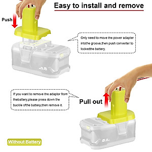 Power Wheel Battery Adapter With Harness Connector for Ryobi 18v Battery Adapter, Power Wheel Battery Converter Kit Contains Fuse And Wire Terminals And Is Compatible with Peg-Perego Kids Riding Toys