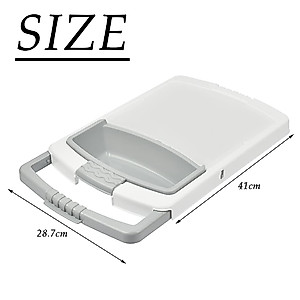 FOCCTS Multi-function Kitchen Cutting Board, Over the Sink Cutting Board with Strainer/ Colander, 3 in 1 Plastic Cutting Chopping Board with Drain Basket for Easier to Cut,Rinse,Hold and Drain Food