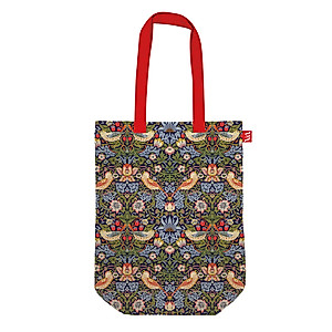 Museums & Galleries V&A (Victoria & Albert) Museum Strawberry Thief by William Morris Organic Cotton Canvas Tote Bag
