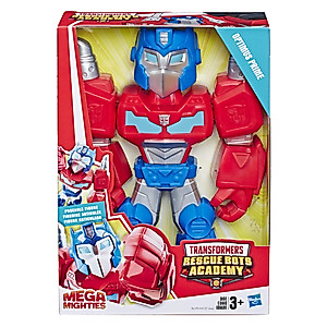Transformers Optimus Prime Mega Mighties 10" Action Figure, Toys for Kids Ages 3 & Up
