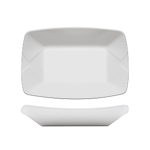 Fortessa Fortaluxe Food Truck Chic Large Serving Boat Plate, 8.5 x 6-Inch, Set of 4