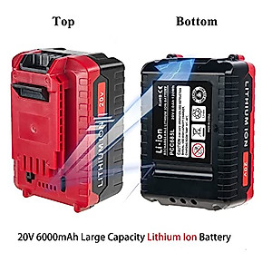 Volt1799 2PACKS 6.0Ah Upgraded 20V MAX Lithium Battery Replacement Battery for Porter Cable 20V Lithium Battery PCC685L PCC680L PCC682L PCC685LP