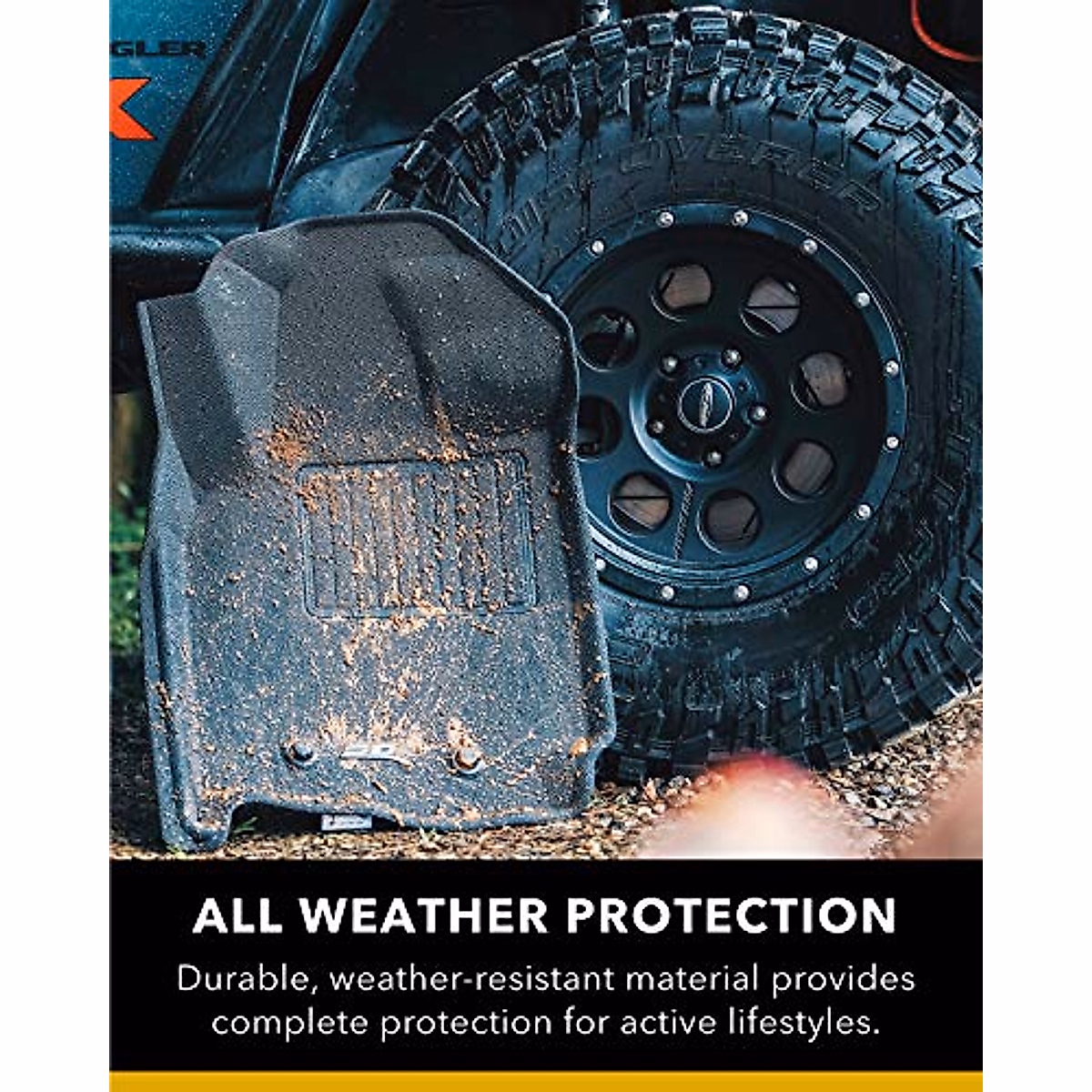 3D MAXpider Custom Fit Kagu Floor Mat (Black) Compatible with Volvo S60/V60 Hybrid 2019-2023 - Second Row