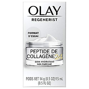 Olay New Regenerist Collagen Peptide 24 Face Moisturizer, Trial Size, 0.5 oz