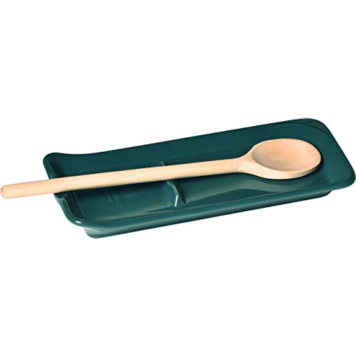 Emile Henry Made In France Blue Flame Ridged Spoon Rest