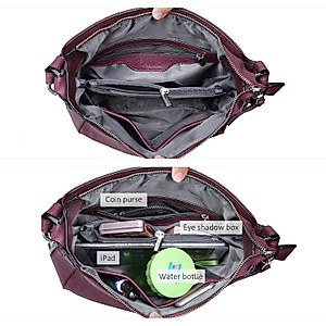 Tote Bag for Women PU Leather Shoulder Bags Fashion Hobo Bags Large Purse and Handbags with Adjustable Shoulder Strap