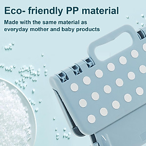 VECELO Folding Step Stool 13 Inch, Non-Slip Surface Portabl Foldable 1 Step Stool with Carry Handle, Heavy Duty to Support Kids/Toddler/Adults for Living Room Kitchen, Bathroom, Blue