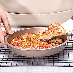 6/8/10in Non-Stick Baking Tray Pizza Pan Thickened Carbon Steel Bread Cake Mold Round Kitchen Baking Accessory Bakeware Round Deep-dish Plates Pans