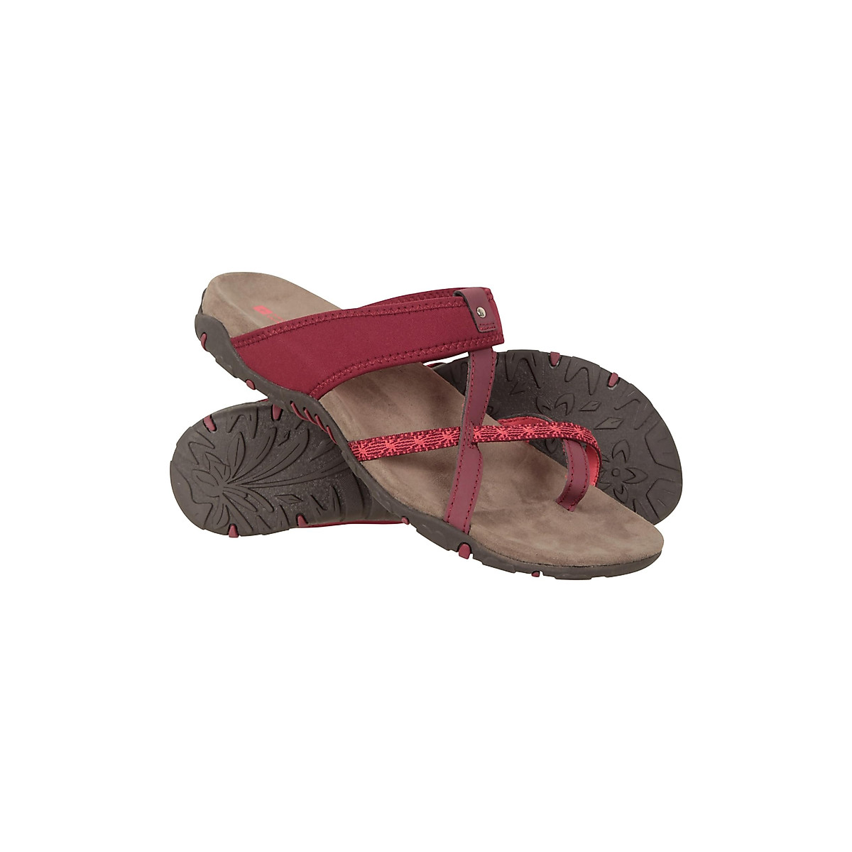 Mountain Warehouse Marbella Womens Sandals Dark Pink Womens Shoe Size 8 US