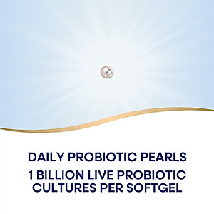 Nature's Way Acidophilus Probiotic Pearls, Supports Digestive Balance*, Protects Against Occasional Constipation and Bloating*, 1 Billion Live Cultures, 90 Softgels (Packaging May Vary)