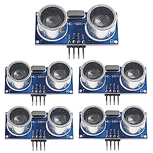 AOICRIE 5pcs HC-SR04 Ultrasonic Sensor Distance Module for Nano Robot XBee ZigBee by ElecRight for Ultrasonic Proximity Sensors Motion Detectors (5PCS)