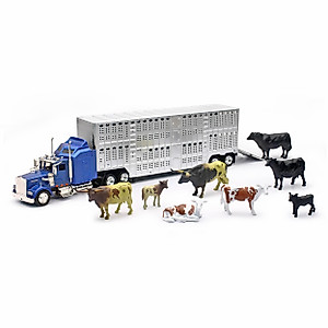 New Ray 1:43 Livestock Playset, Blue