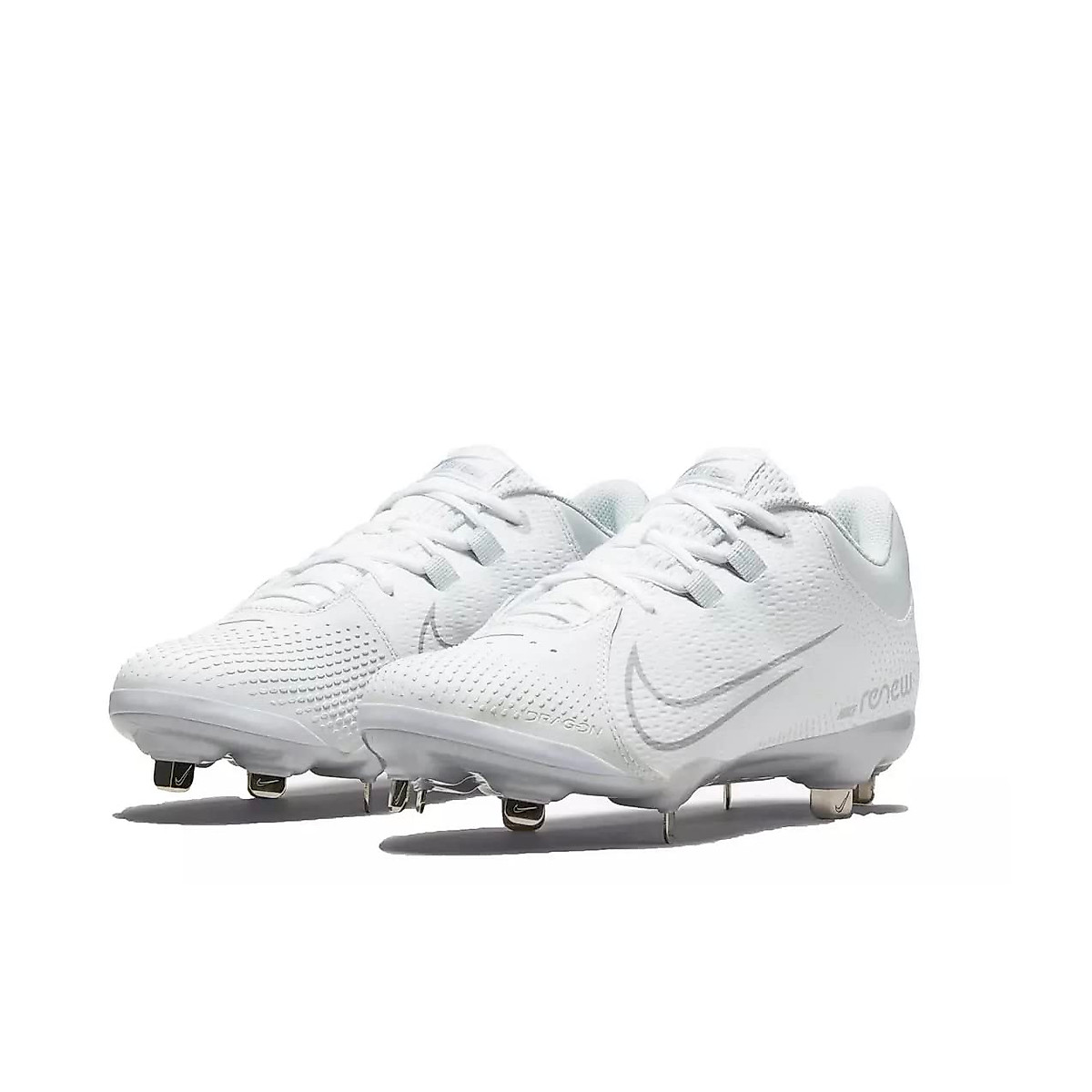 Nike Hyperdiamond 4 Pro Women's Softball Cleat SZ 8 White/Grey