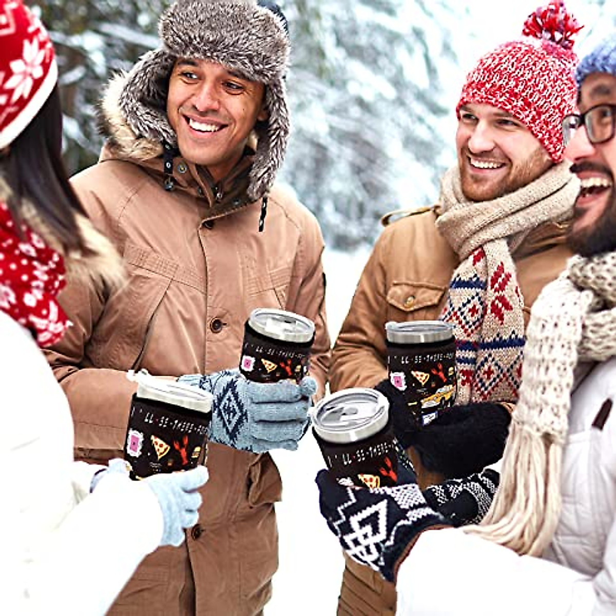 4Pack Friends TV Show Merchandise,Friends 30oz Stainless Steel Tumbler with Lids,Friends Makeup Bag,Friends TV Show Gifts,Friends Inspired Gifts for Fans,Gifts for Her,Wife,Mom, Coworkers,Sister,Aunt