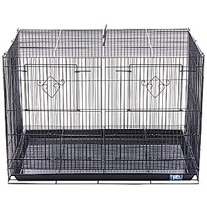 Prevue Hendryx SPF063 Divided Flight Cage, Black