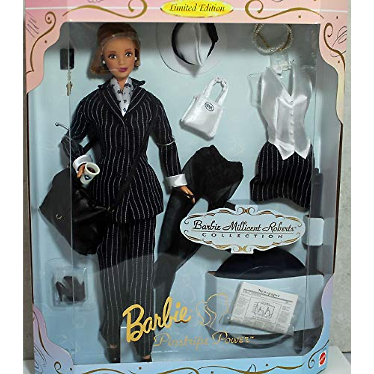 Barbie Millicent Roberts Pinstripe Power Doll & Extra Fashion Limited Edition (1997)