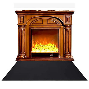 48×30 Inches Under Grill Mat, BBQ Floor mats, Fire Resistant Mat for Fireplace, Floor Protective Rug for Indoor Outdoor, Reusable Under Grill Mat, Durable Fireproof Mat