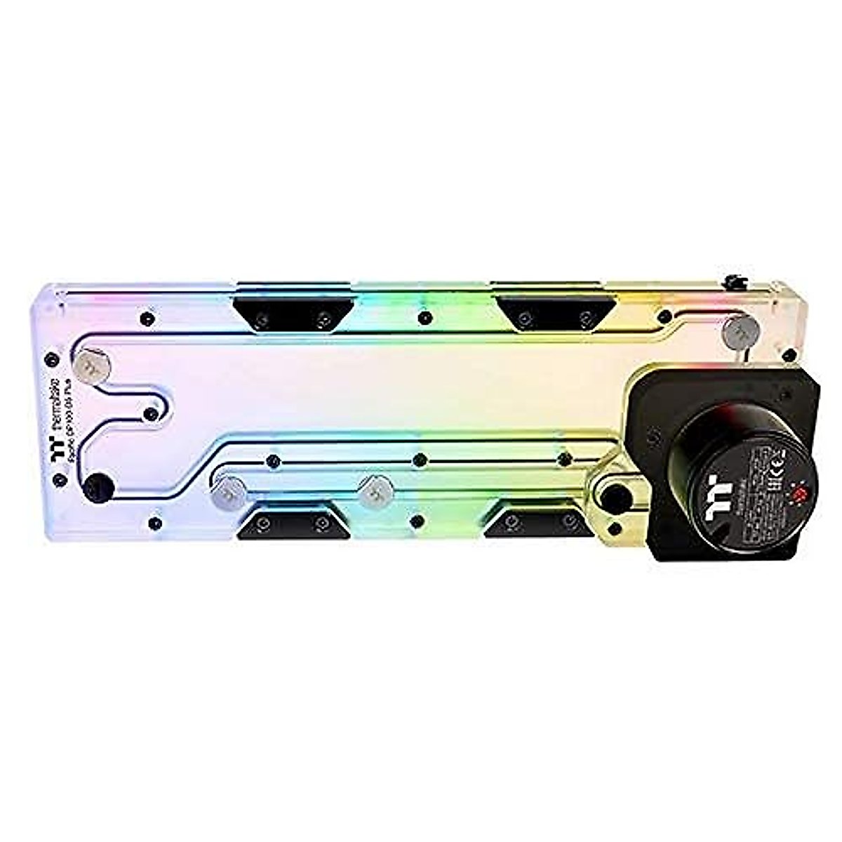 Thermaltake Pacific DP100-D5 Plus 360mm 200ml 16.8 Million Color RGB Alexa/Razer Chroma/5V Motherboard Syncable 6-Port G 1/4" Thread 5-Speed Adjustable D5 Pump Distro Plate Combo CL-W263-PL00SW-A