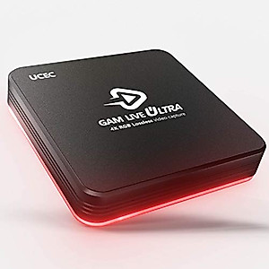 UCEC Capture Card for Streaming GAM Live, Ultra 4K60 Video Gamer Recording for PS5, PS4, Xbox Series X/S, Xbox, Nintendo Switch, USB 3.0, 1440p 120FPS HDR10