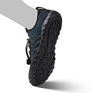 SAYOLA Water Shoes Women Men Quick Dry Barefoot for Beach Surf Swim Pool Boating Sailing SA002 Navy Blue