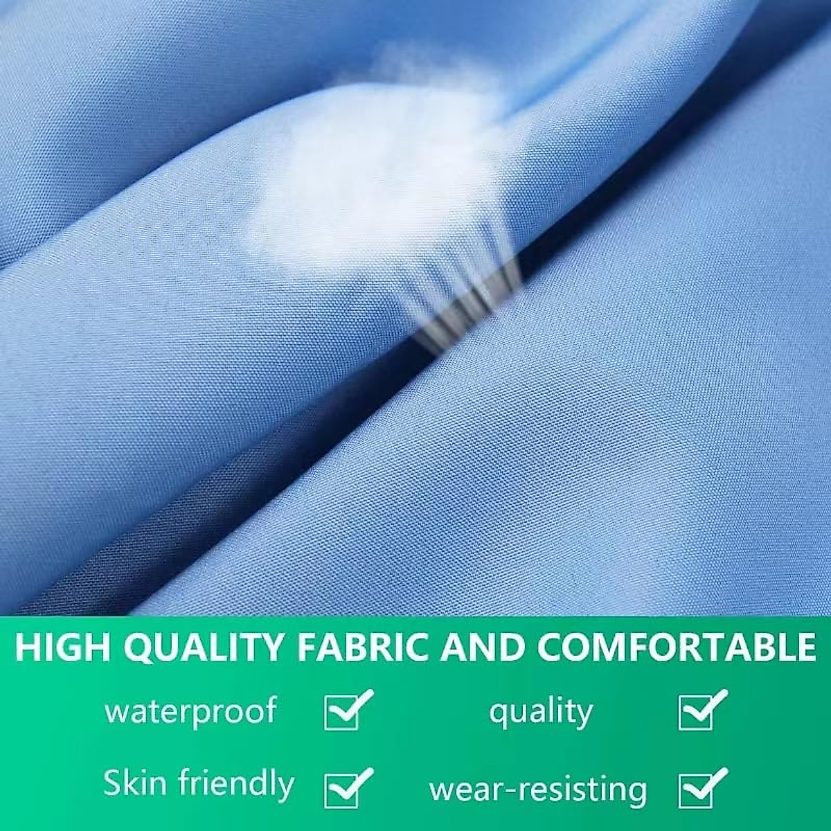 BASANOB Outdoor Hanging Lounge Chair Replacement Cushion Cover and Umbrella Fabric, Patio Curved Chaise Hammock Floating Swing Chair Pads (Cushion Not Included) (Coffee)