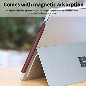 SSS·GRGB Stylus Pen for Microsoft Surface Pro9/8/X/7/6/5/4/3 Surface Go 3/2/1 Surface 3/Laptop/Studio/Book 4/3/2/1 with 4096 Tilt Pressure Palm Rejection Magnetic Attachment Rechargeable, Red