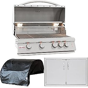 Blaze Premium LTE 3-Piece 32-Inch Natural Gas Outdoor Kitchen Package - BLZ-4LTE2-NG-3PC