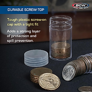 BCW Small Dollar Coin Tubes - 25 ct