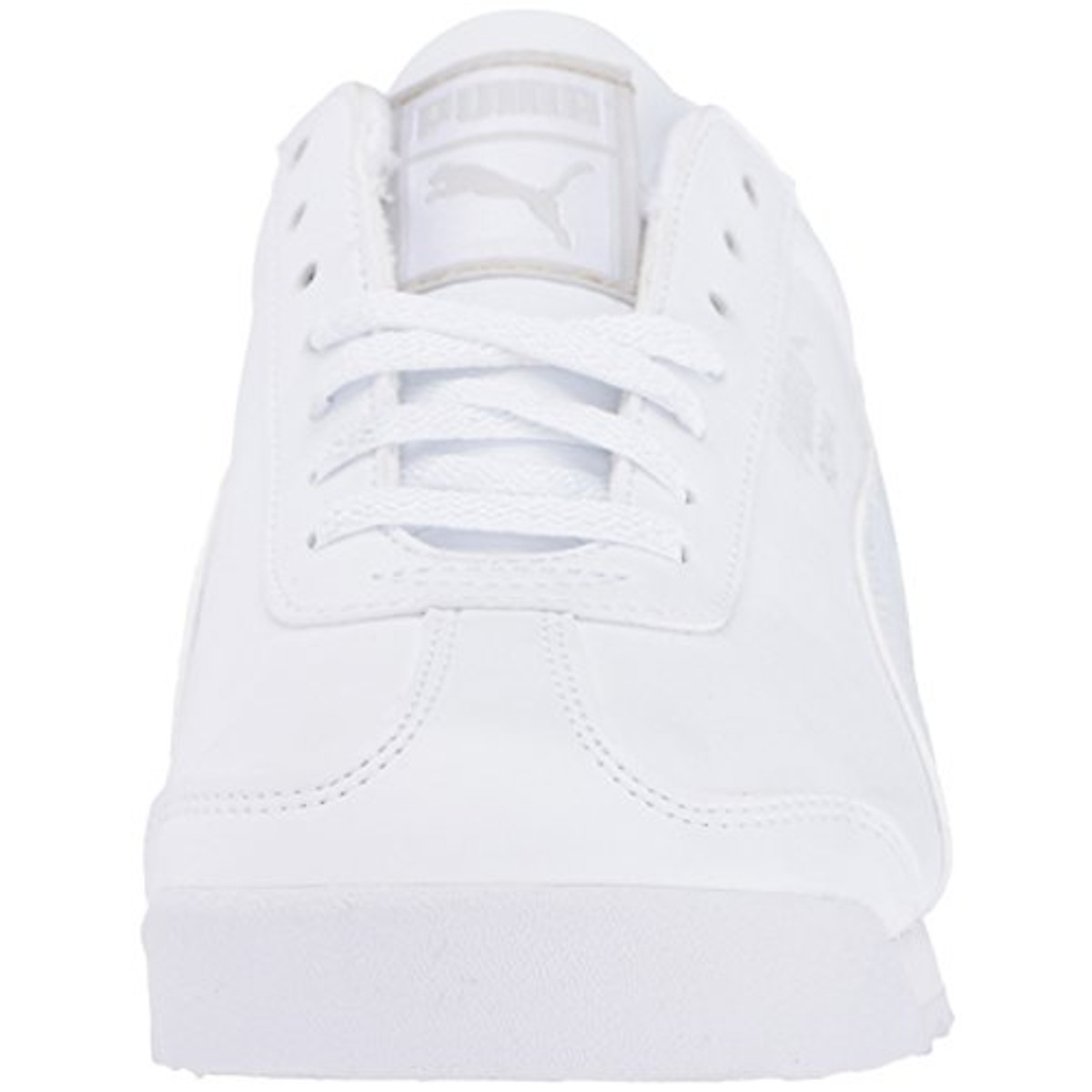 PUMA Roma Basic JR Sneaker (Little Kid/Big Kid) , White/Light Gray, 1.5 M US Little Kid