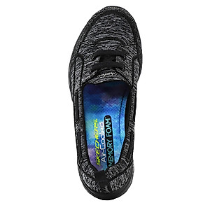 Skechers Women's Microburst Topnotch Sneaker Black/Black 8 Wide