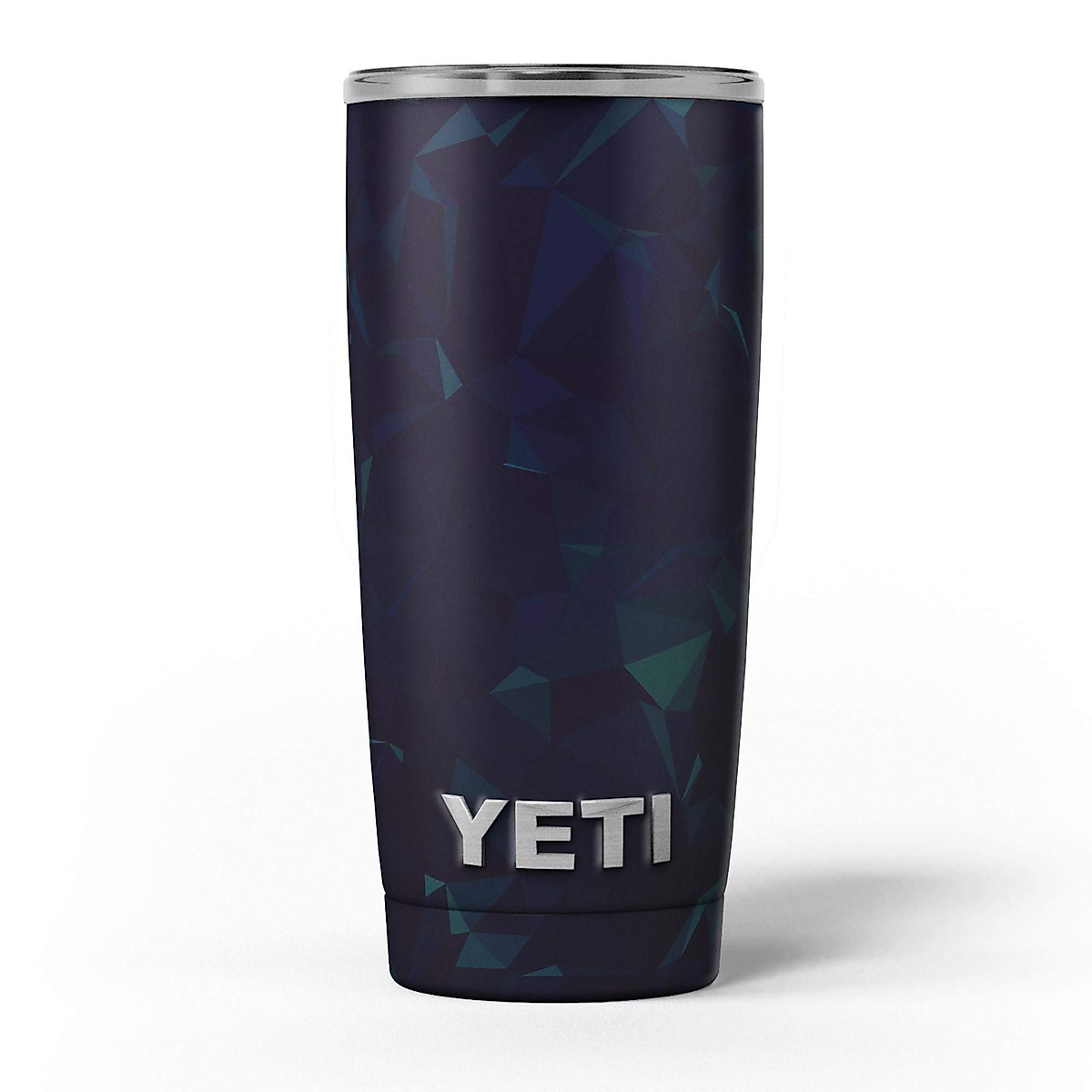 Design Skinz Blue Geometric V13 - Skin Decal Vinyl Wrap Kit Compatible with The Yeti Rambler Cooler Tumbler Cups