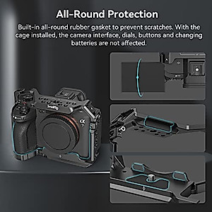 SmallRig Full Camera Cage for Sony Alpha 7R V / Alpha 7 IV / A7R IV / Alpha 7 S III / Alpha 1 - 3667B