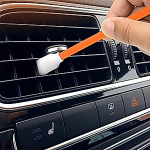 Wellgler's Foam Cleaning Swab,for Electronics, Camera, Optical Lens Cleaning and Clean Inkjet Printer (200pcs Orange)