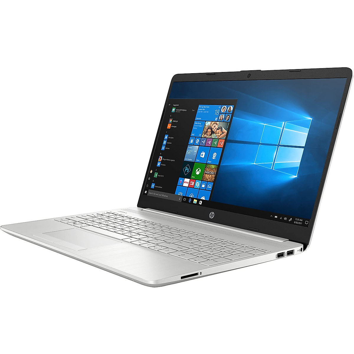 HP 15 Business Laptop 15.6" HD Touchscreen 11th Gen (Intel i5-1135G7 4-Core, 16GB RAM, 512GB PCIe SSD, Intel Iris Xe, (1366x768), WiFi 5, Bluetooth 4.2, HD Webcam, SD Card, Win 10 Pro) w/Hub