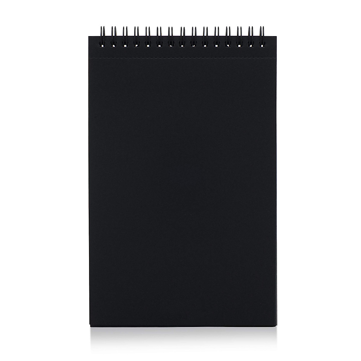 Art-N-Fly Black Sketch Pad Mini 5.5x8.5" 2 Pack - Black Paper Sketchbook for Drawings, Perforated Edge on Spiral 100 Sheets Total - Art Sketch Book for Coloured Pencils, Graphite, Pastels & Gel Pens
