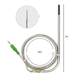 Inkbird Replacement Colored Probe 4-Pack Kit Only Compatible with IBT-4XS/IBT-6XS Meat Thermometer, Ultra Accurate & Fast Up to 572°F/300°C （Only for IBT-4XS/IBT-6XS Thermometer）