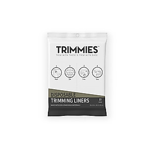 Trimmies Disposable Beard Hair Catcher for Men - Sink Cover for Shaving & Trimming, Beard Bib Sub, Best Gifts for Men, Men's Grooming, Non-Stick Adhesives, Oxo-Biodegradable & Plant-Based Materials