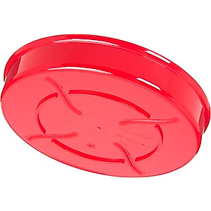 Carlisle FoodService Products 047005 Stackable Tortilla Server w/Lid, 7-1/4" / 2", Red