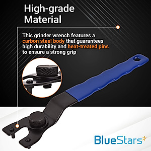 BlueStars 2 Packs SEWA20 Adjustable Lock-nut Grinder Wrench - Exact Fit For Dewalt Bosch & other Grinders (10-30mm)