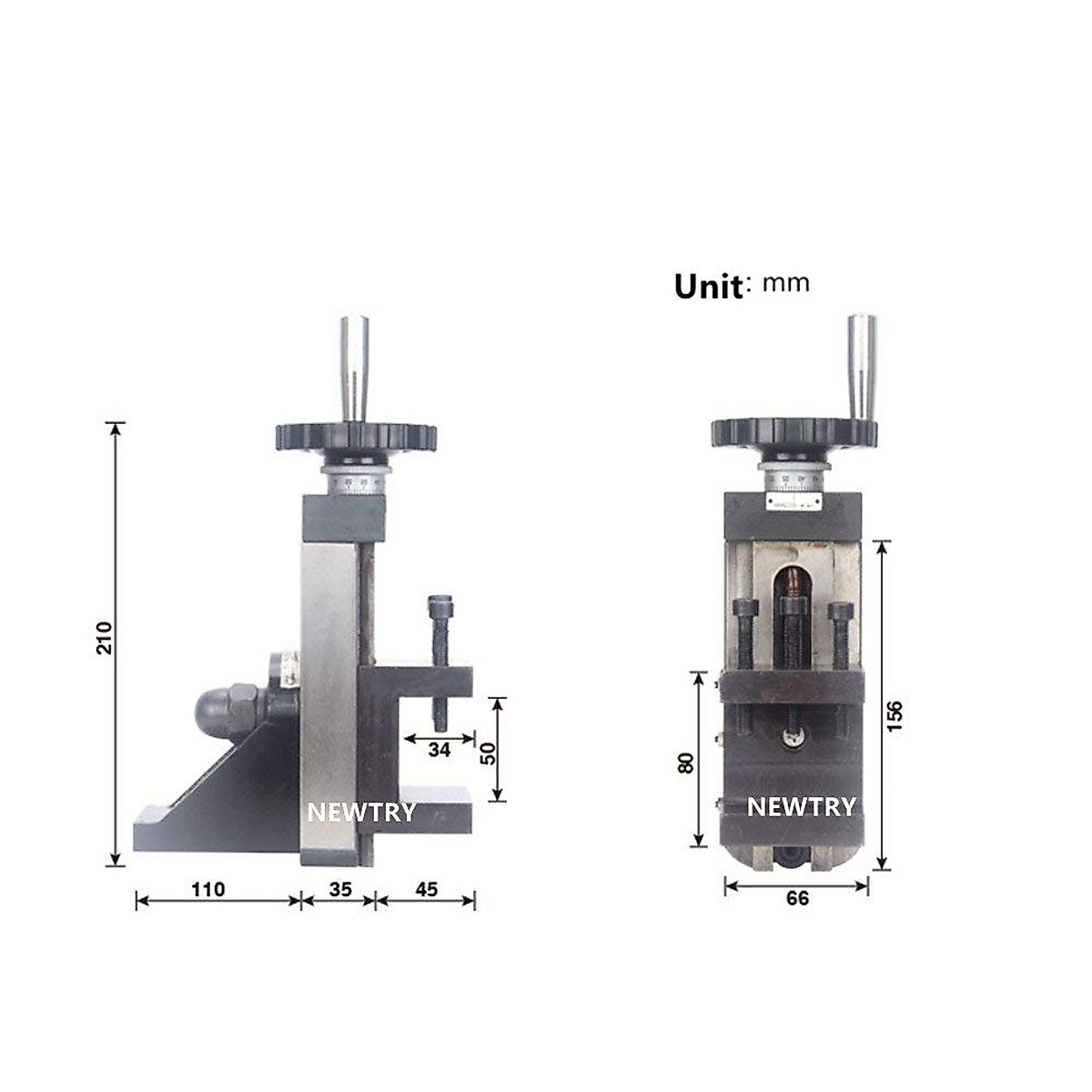 TANGIST Lathe Indexable S/N:10061 Vertical Slider Plate Small Household Vertical Mopping Board Lathe Special Accessories Milling Machine Miller Clamp 50mm For C2/C3/SC2