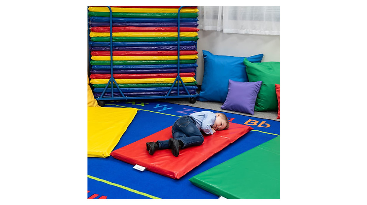 Children's Factory Rainbow Rest Mats Set - Comfortable Napping for Kids