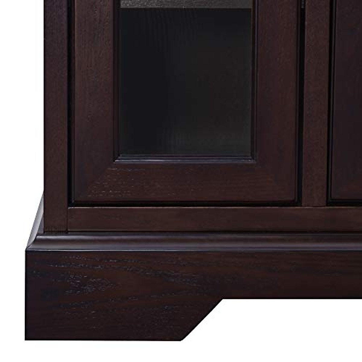 Walker Edison Traditional Wood Universal TV Stand for TV's up to 58" Flat Screen Living Room Entertainment Center, 52 Inch, Espresso Brown