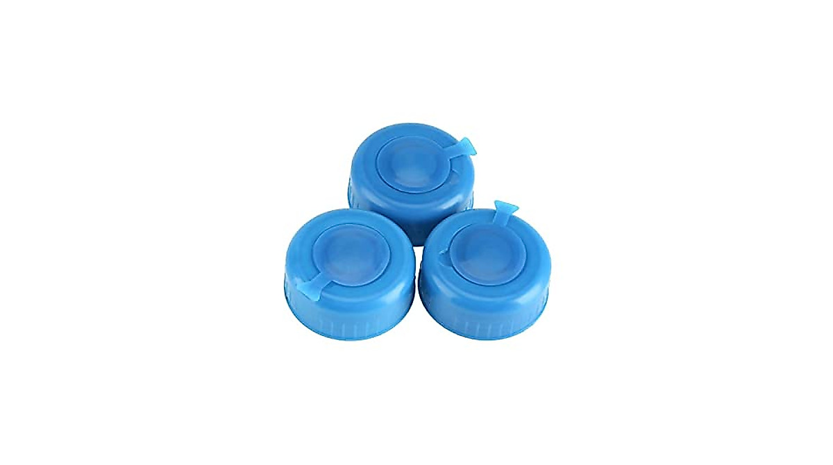 FastUU 5 Pack Blue Screw-On Gallon Bottle Caps